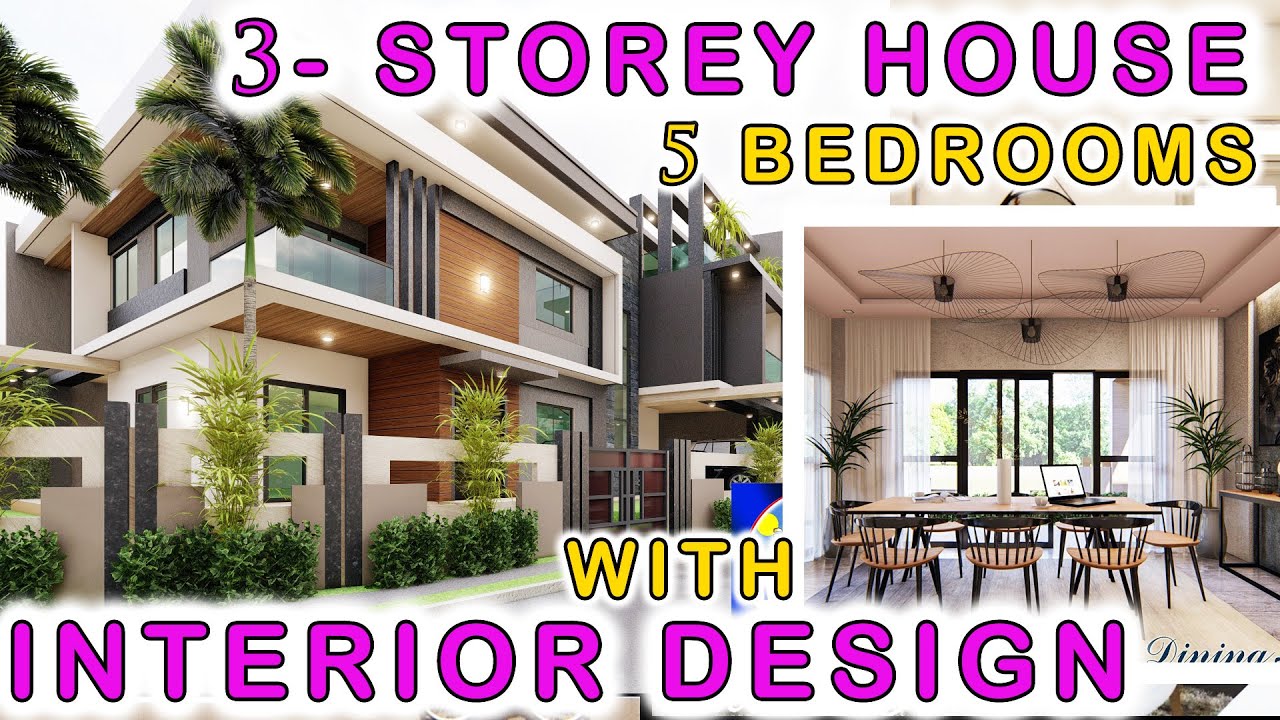 3 Storey House / 5 Bedrooms / Interior Design / Garden / Landscape ...