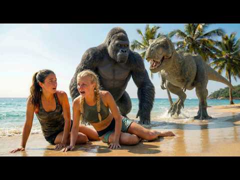 Dinosaur T-Rex vs Gorilla | Episode 1: At the Beach | Action Comedy Short Film By Seadoco