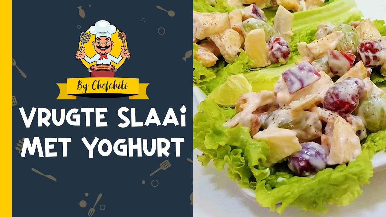Vrugteslaai met jogurt | Vrugteslaai Resep | Jogurt Vrugteslaai ...