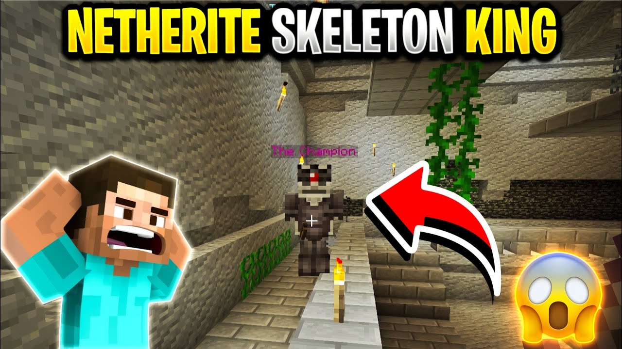 I Killed a Netherite Skeleton King in Minecraft || Minecraft gameplay ...