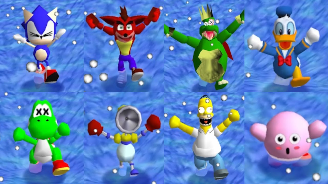 All 70 new Special Characters Game Over Animations in falling Ice - YouTube