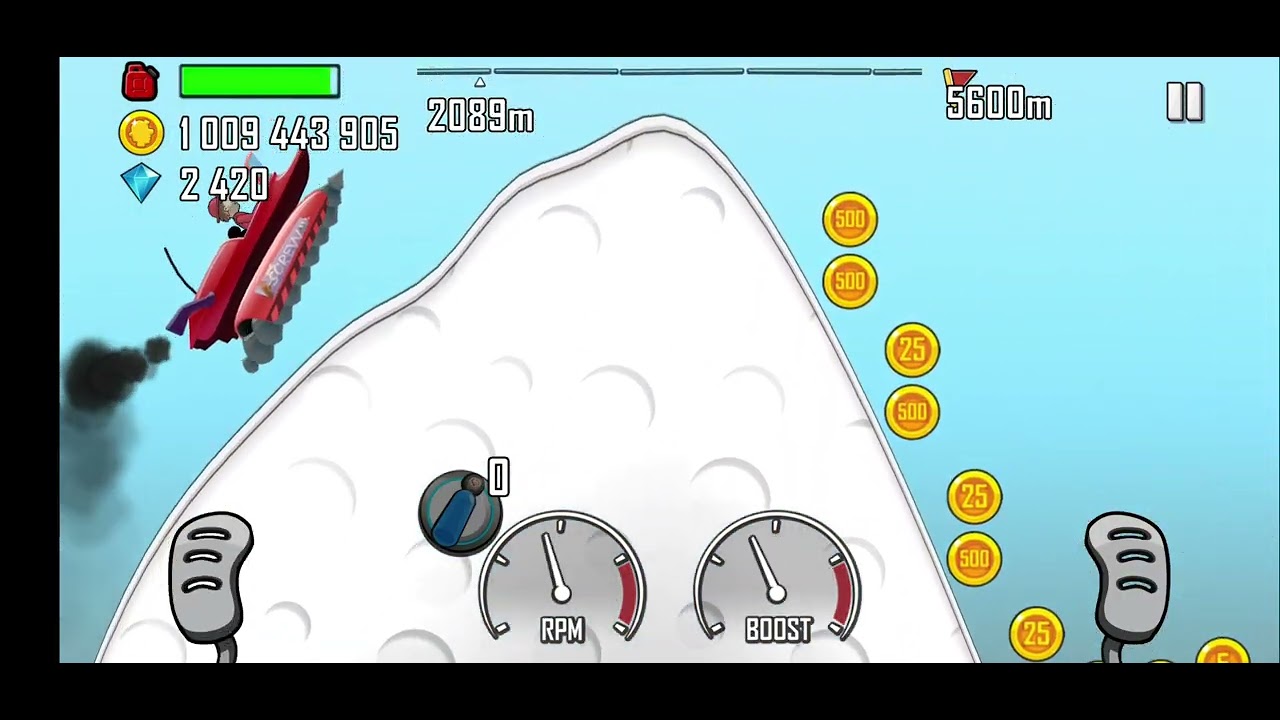 Hill Climb Racing: Finger Screw in Arctic 2946m - YouTube