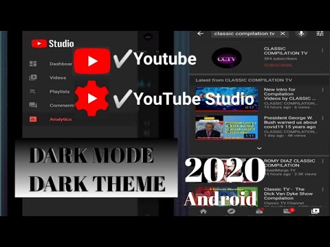 How to Enable Dark Mode on Youtube Studio - YouTube