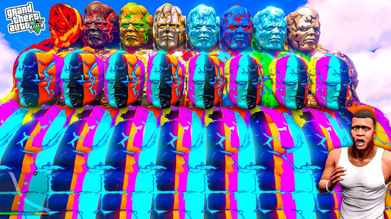 FRANKLIN STEALING ALL FATHER LAVA & ICE GOD POWERS TO TRANSFORM INTO 10 ...