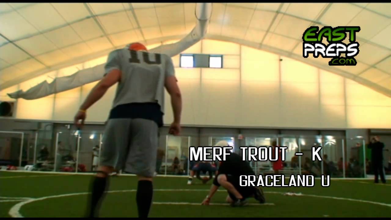 EAST PREPS Chaz Jones Merf Trout Kickers AFL WORKOUT - YouTube