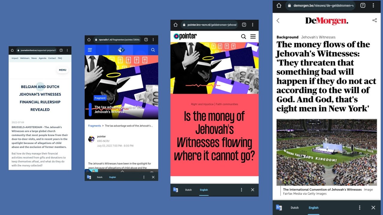 Scrutiny of what Watchtower do with money from donations - YouTube