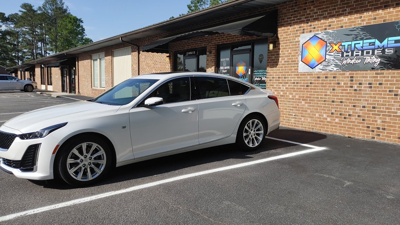 2021 Cadillac CT5 Window Tinting. - YouTube