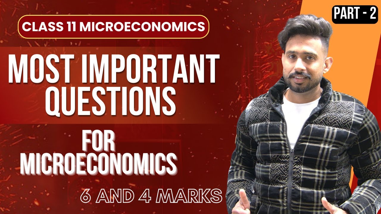 Most Important Questions Of Micro Economics 🔥 | Class 11 Economics ...