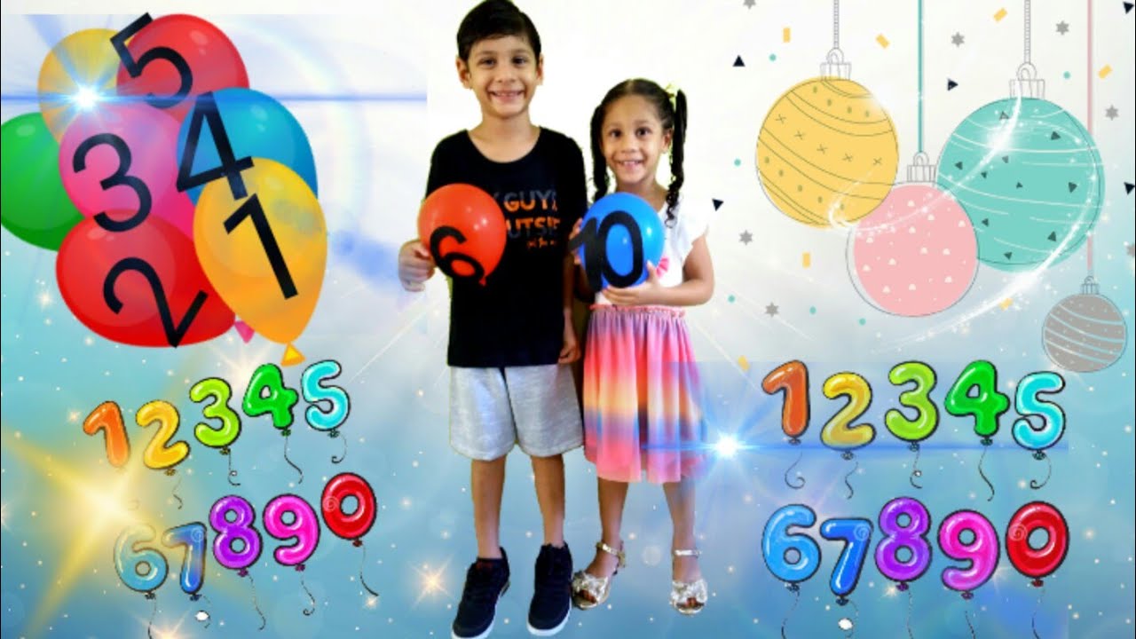 Contando com Riq e Fefê/ learning the numbers From 0 to 10 - YouTube