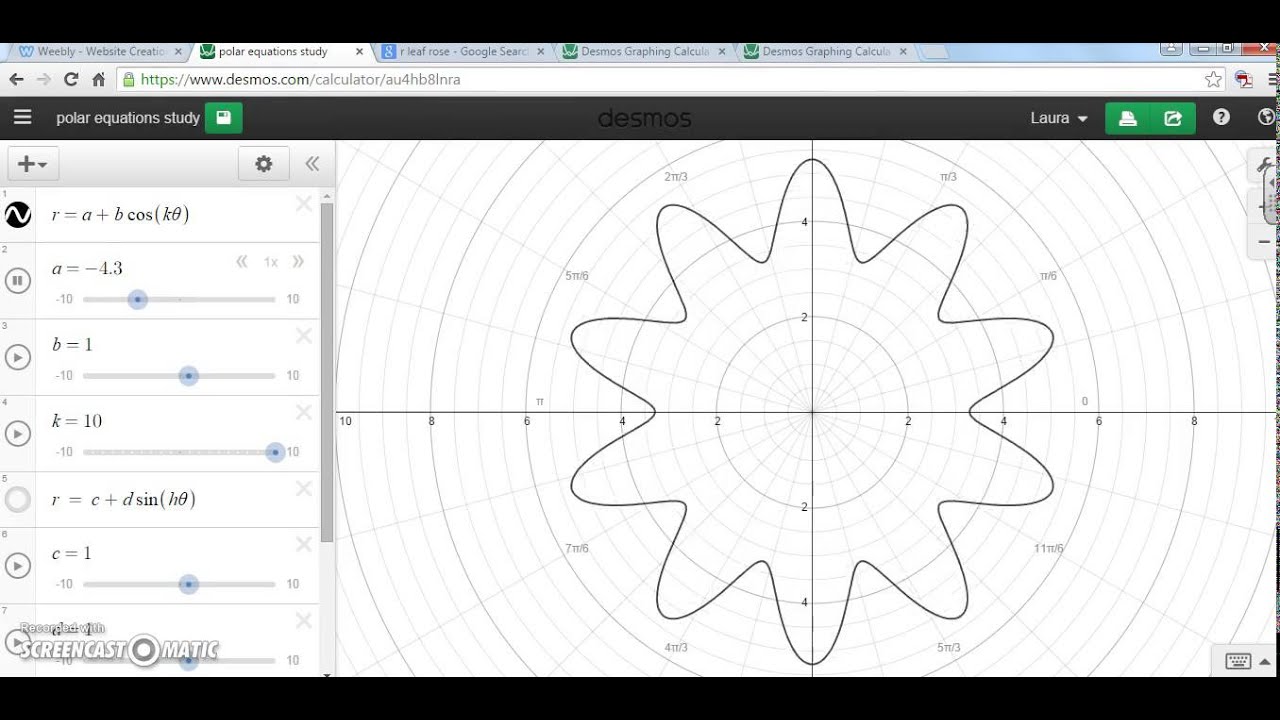 Polar Equations - Altering A - YouTube