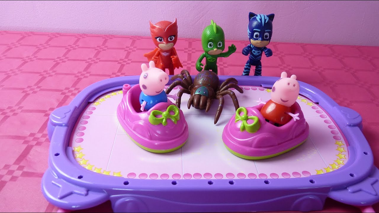 PJ MASKS moet PEPPA PIG redden van de grote spin - Spannend verhaaltje ...