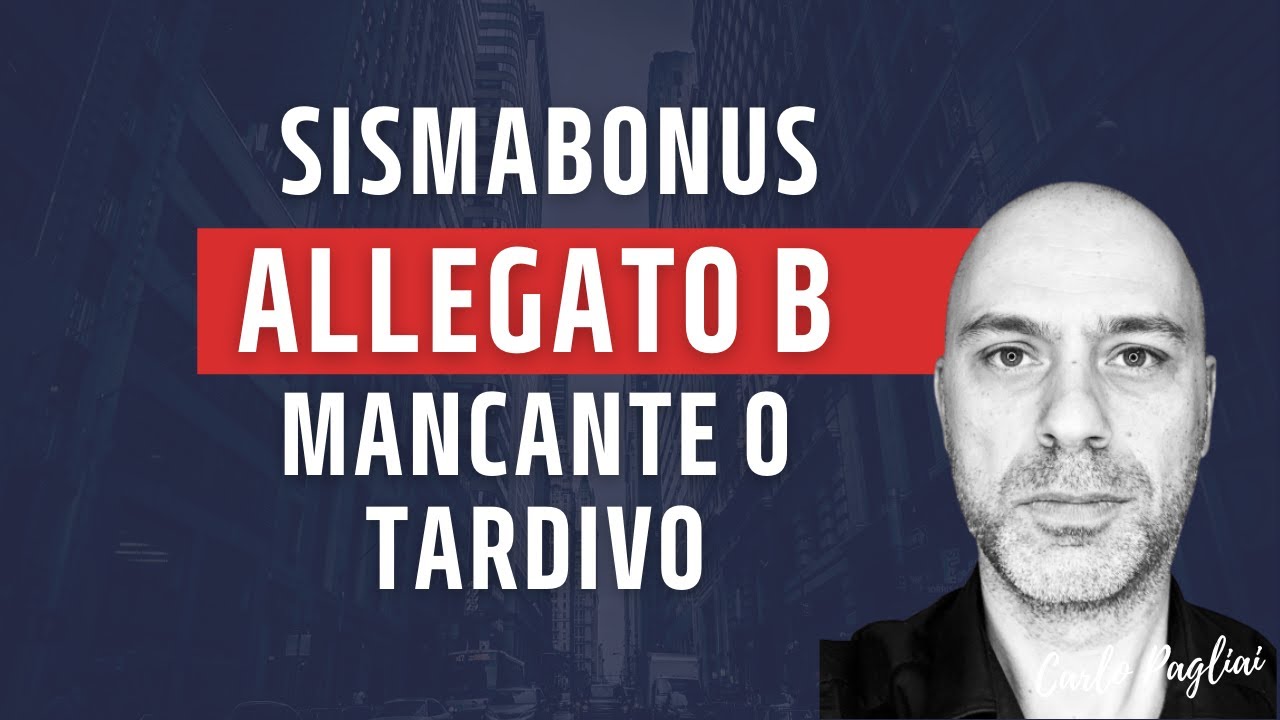 Allegato B Sismabonus mancante in CILAS e pratiche edilizie - YouTube