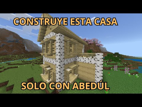 Construye esta casa SOLO CON ABEDÚL EN #minecraft - YouTube