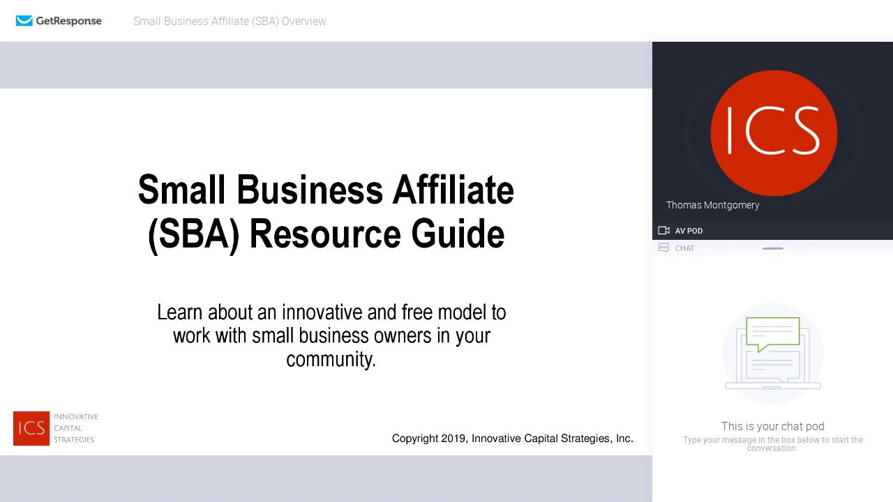 Small Business Affiliate SBA Overview - YouTube