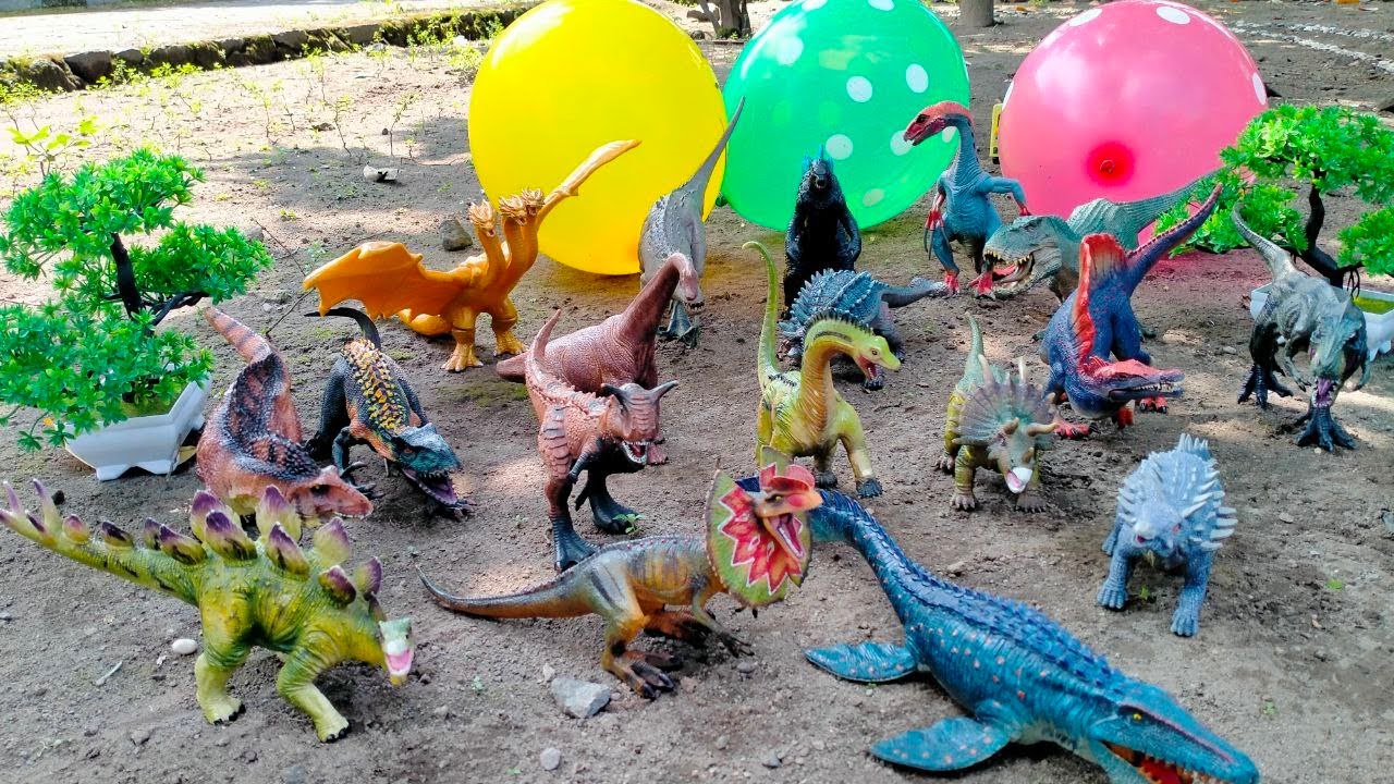 Yeyyy!!! Meletus Balon lucu Isi mainan, menemukan Tayo, animals,Sapi ...