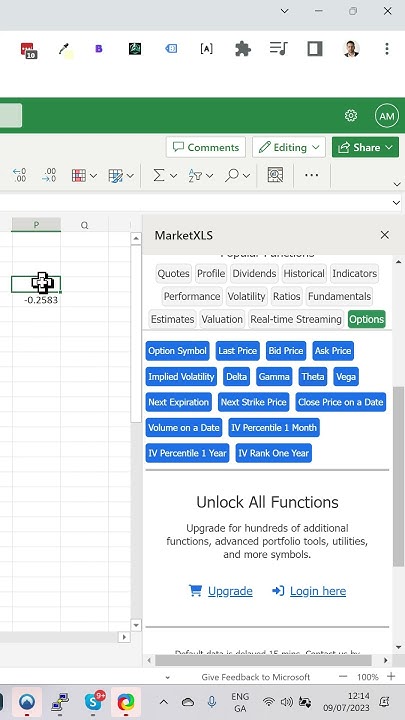 Option Theta Explained (Time Decay with MarketXLS Functions) #theta # ...