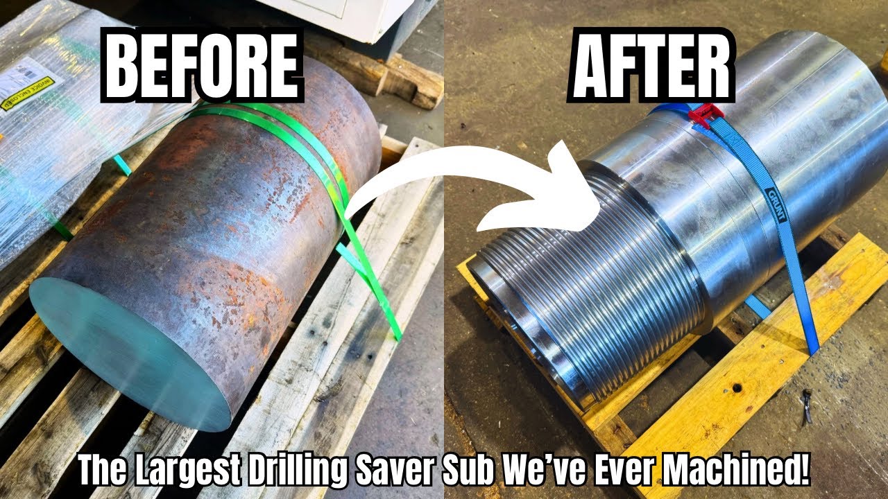 Record Breaking Drill Sub (Machined With MASSIVE Shop Made Tools ...