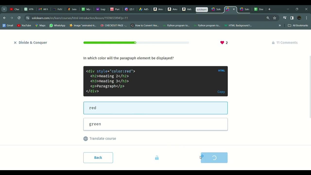 34 Divide And Conquer Introduction To Html Sololearn Youtube