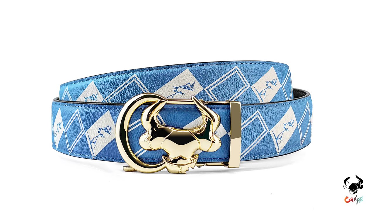 Coipdfty Men's Belt, Struggle Edition image design, gold bull light ...