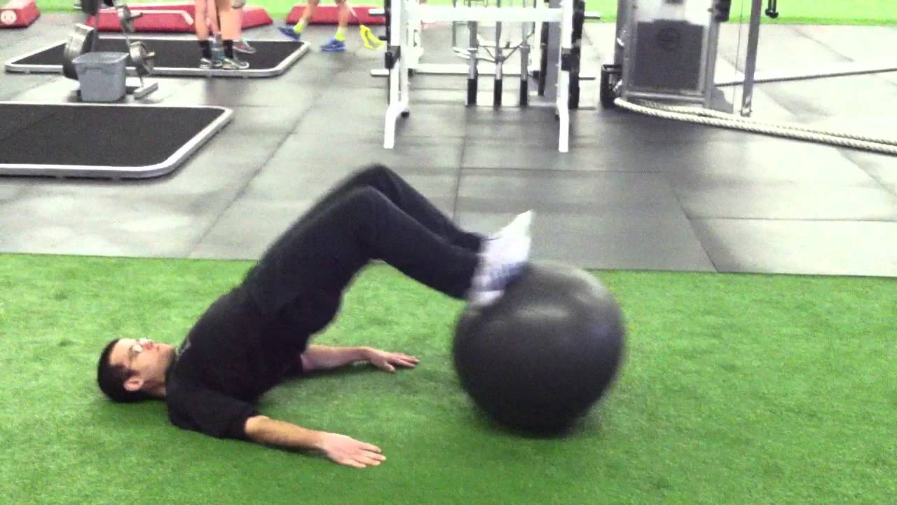 Hamstring Ball Tucks - YouTube
