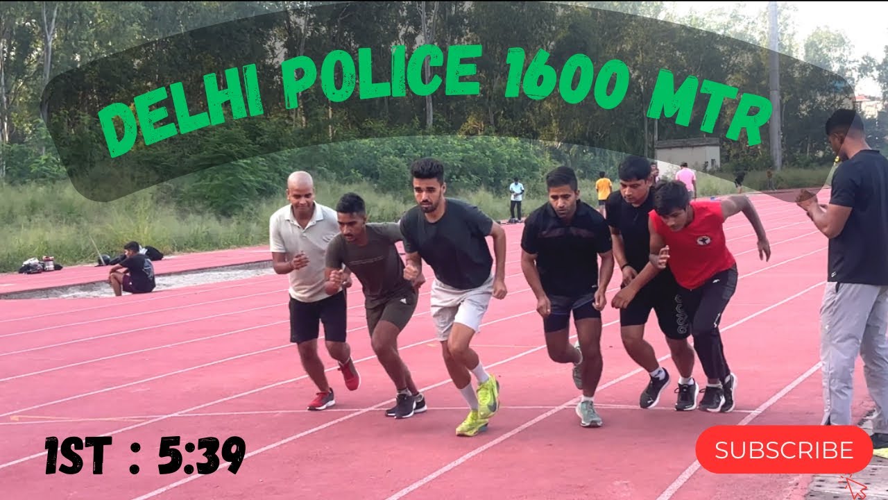 Delhi police physical 1600 मीटर Running || Delhi police new vacancy 😱 ...