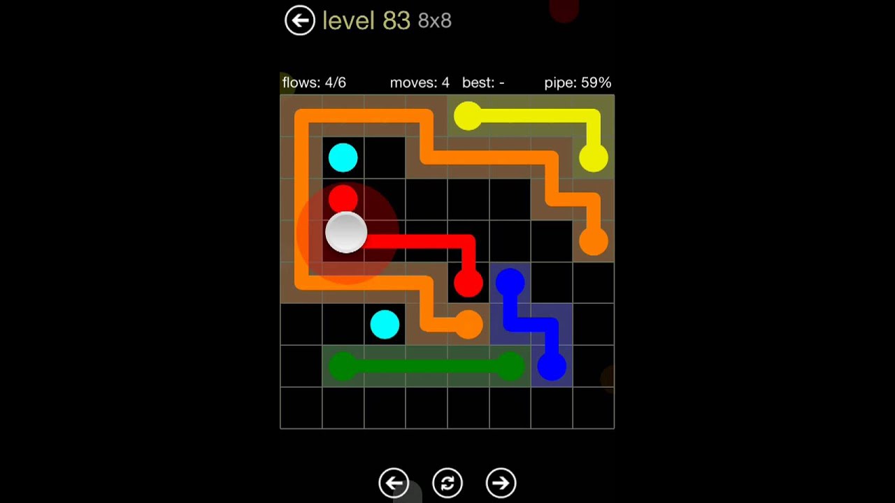 Flow Free 8x8 Mania Pack Level 83 Walkthrough - YouTube