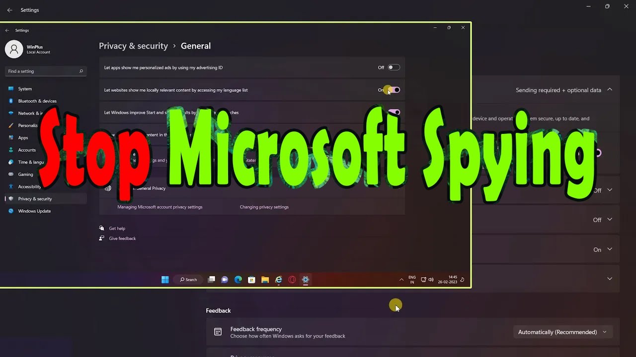 How to protect your privacy in Windows 11 | Block Data Tracking on ...