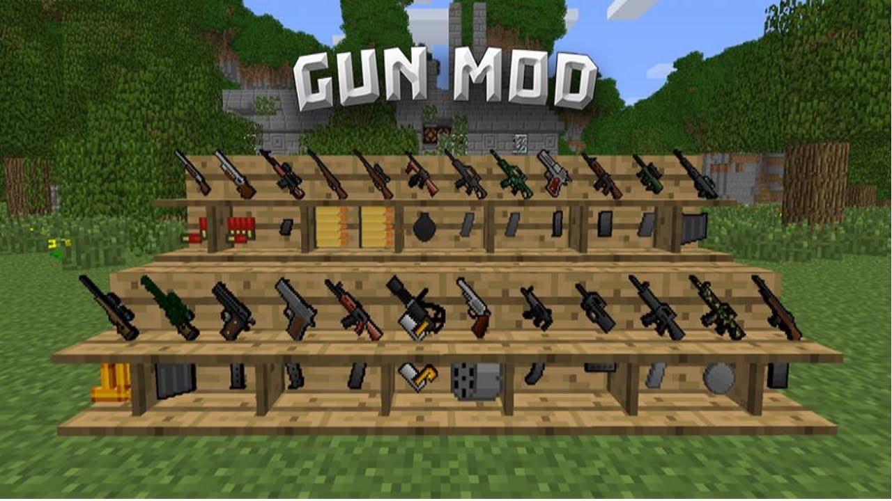 How to get Minecraft gun mods (MOBILE, MCP, APPLE) - YouTube