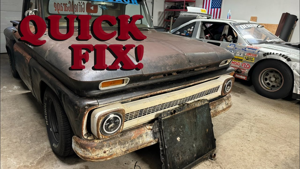 Will It Stay Cool? 1965 LS Swapped C10 - Radiator Swap - YouTube