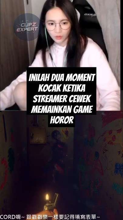 Inilah dua moment kocak ketika streamer cewek memainkan game horor #short #streamer - YouTube