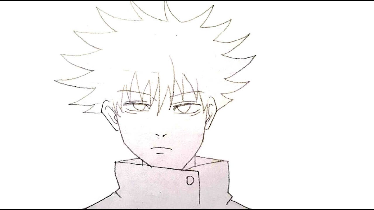 How to draw Megumi Fushiguro Jujutsu Kaisen || Easy drawing - YouTube