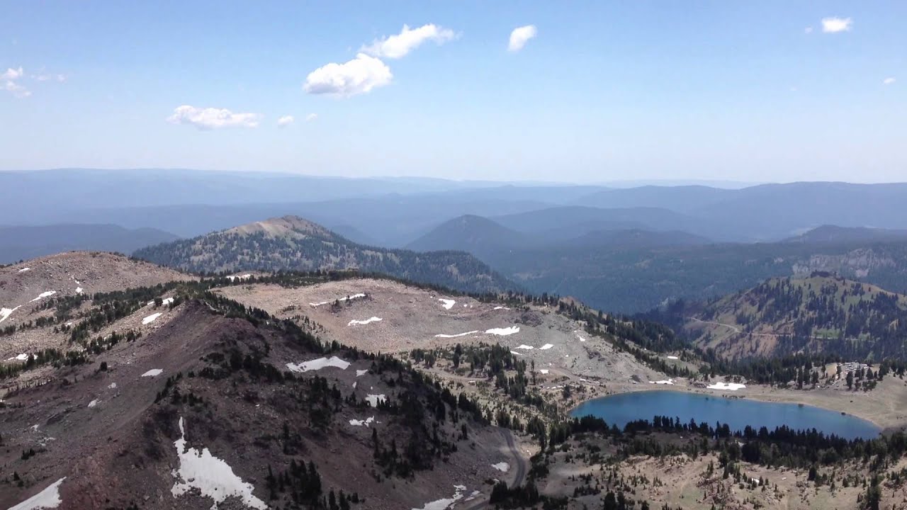 Mt. Lassen panorama from the mountain - YouTube
