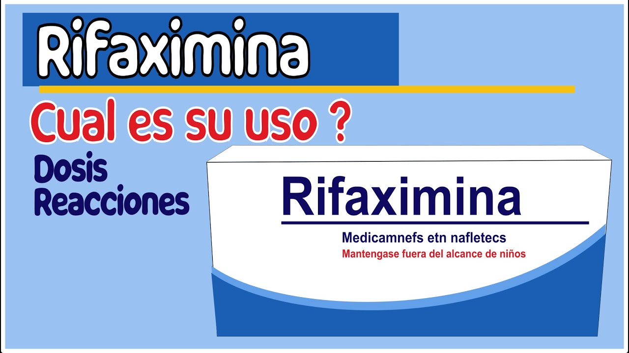 RIFAXIMINA para que sirve reacciones - YouTube