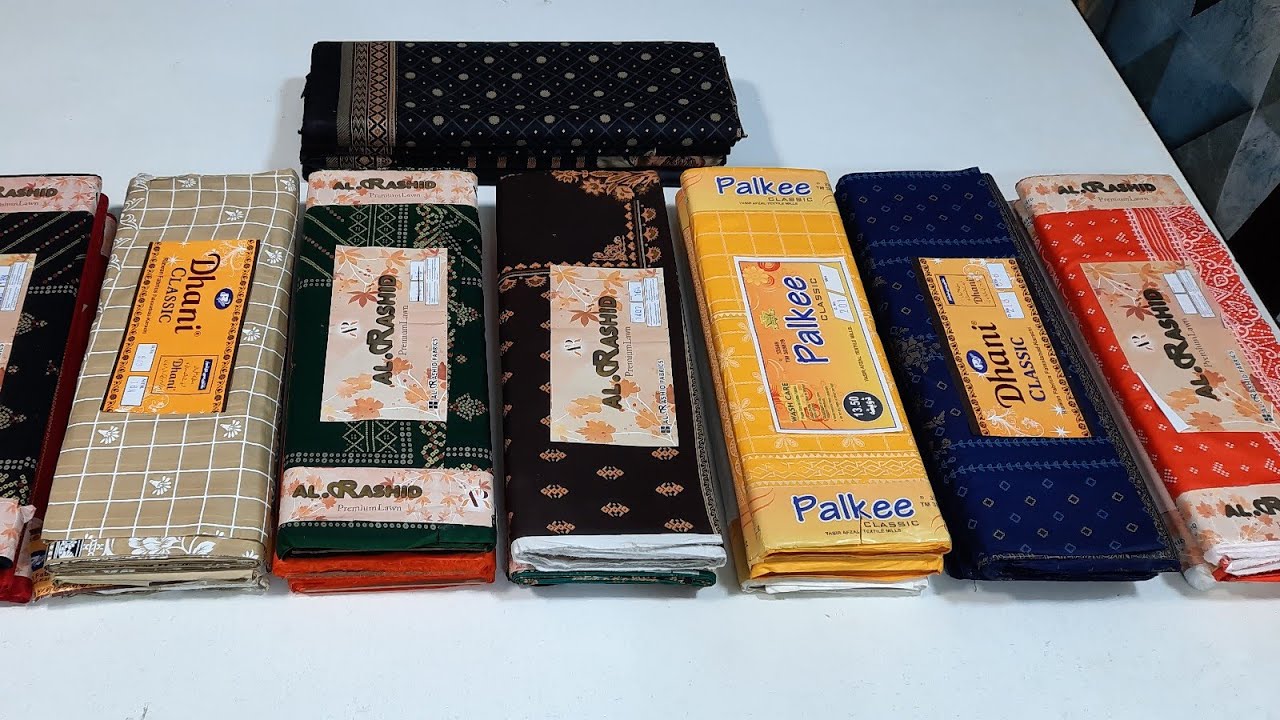 Gold Prints | Lawn Al Rashid 3 Piece | Palkee | Rabi | Classic ...