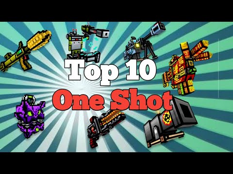 Top 10 one shot weapons in Pixel Gun 3D | PG3D - YouTube
