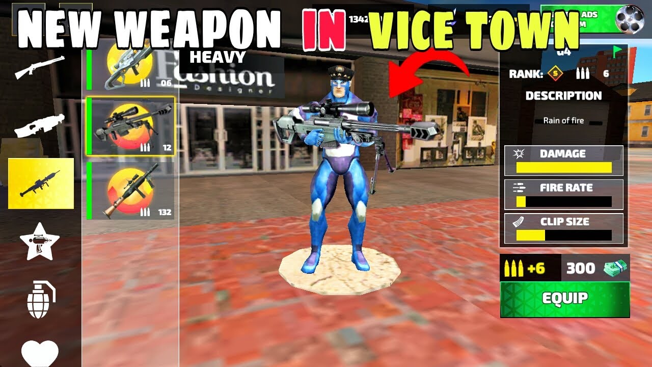 New weapon in rope hero vice town || rope hero || rope hero vice town ...
