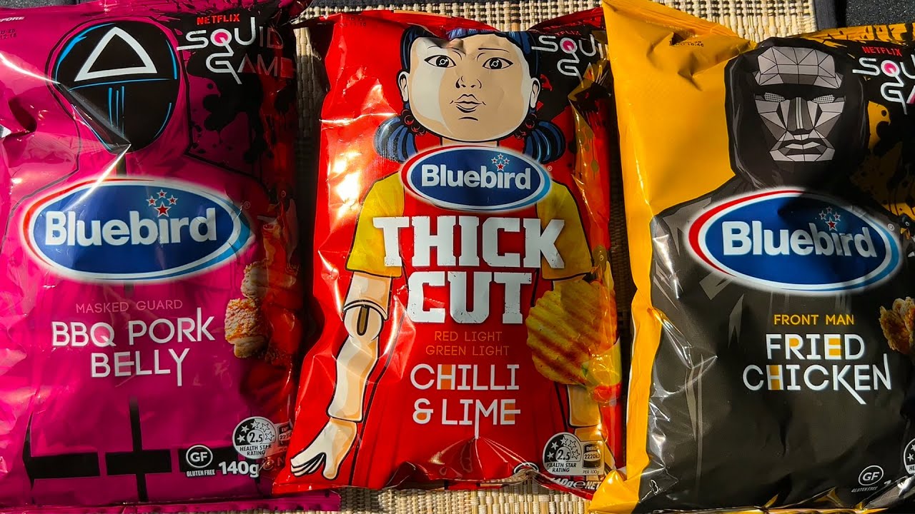 Trying Limited Edition Squid Game 2 Chips – Masked Guards, Front Man ...