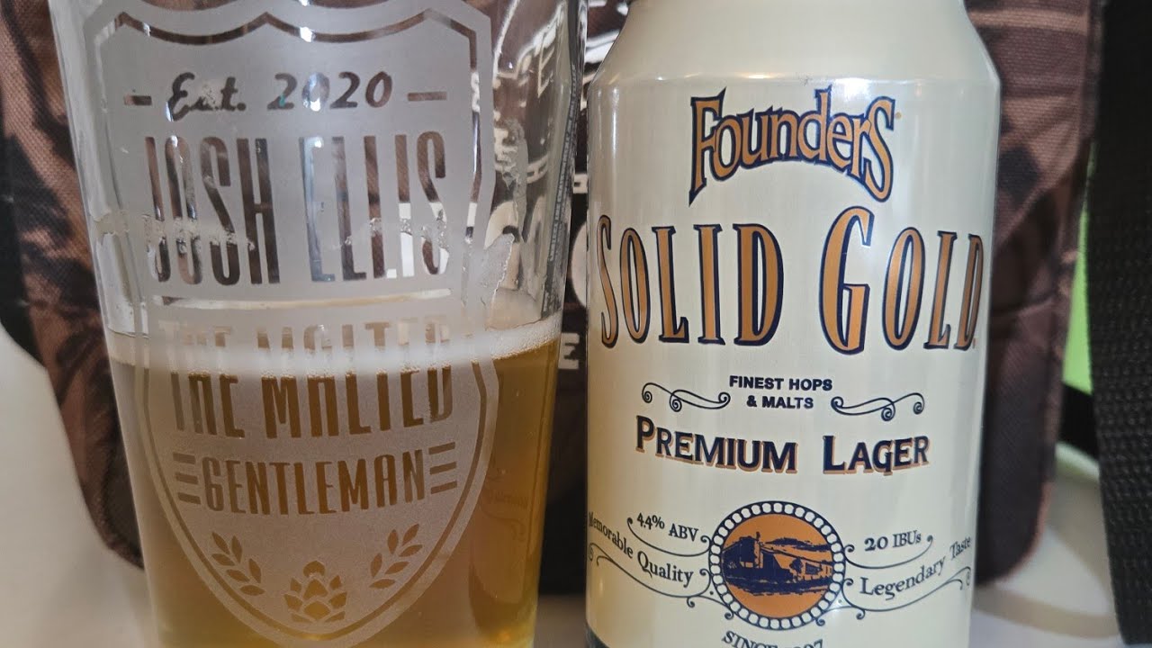 Solid Gold Premium Lager Review// The Malted Gentleman - YouTube