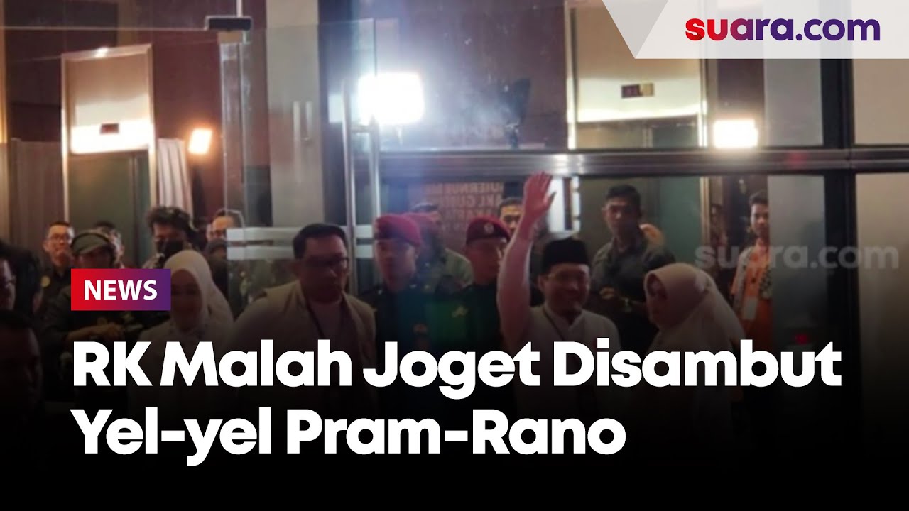 Disambut Yel-yel Dukungan Pram-Rano Saat Tiba Di Arena Debat, Ridwan ...