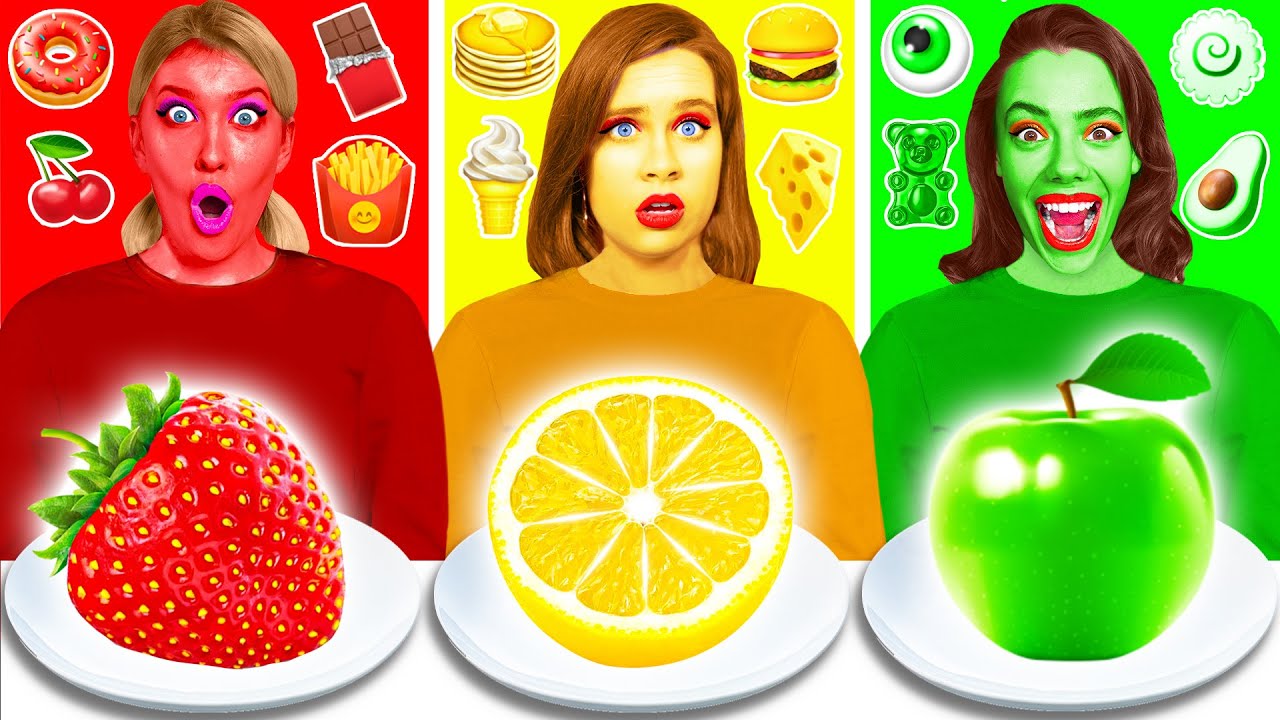 Food of The Same Colors Challenge | Crazy Challenge by Ideas4Fun - YouTube