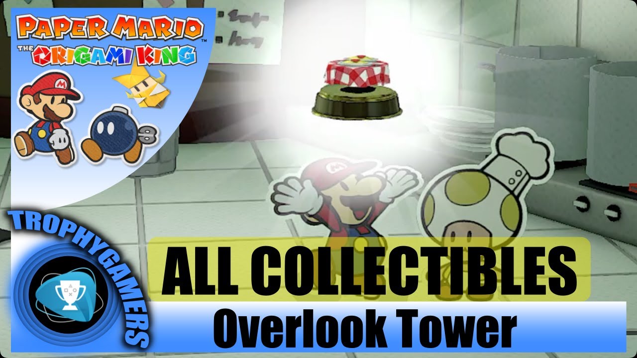 Paper Mario The Origami King - All Collectibles Overlook Tower - Holes ...
