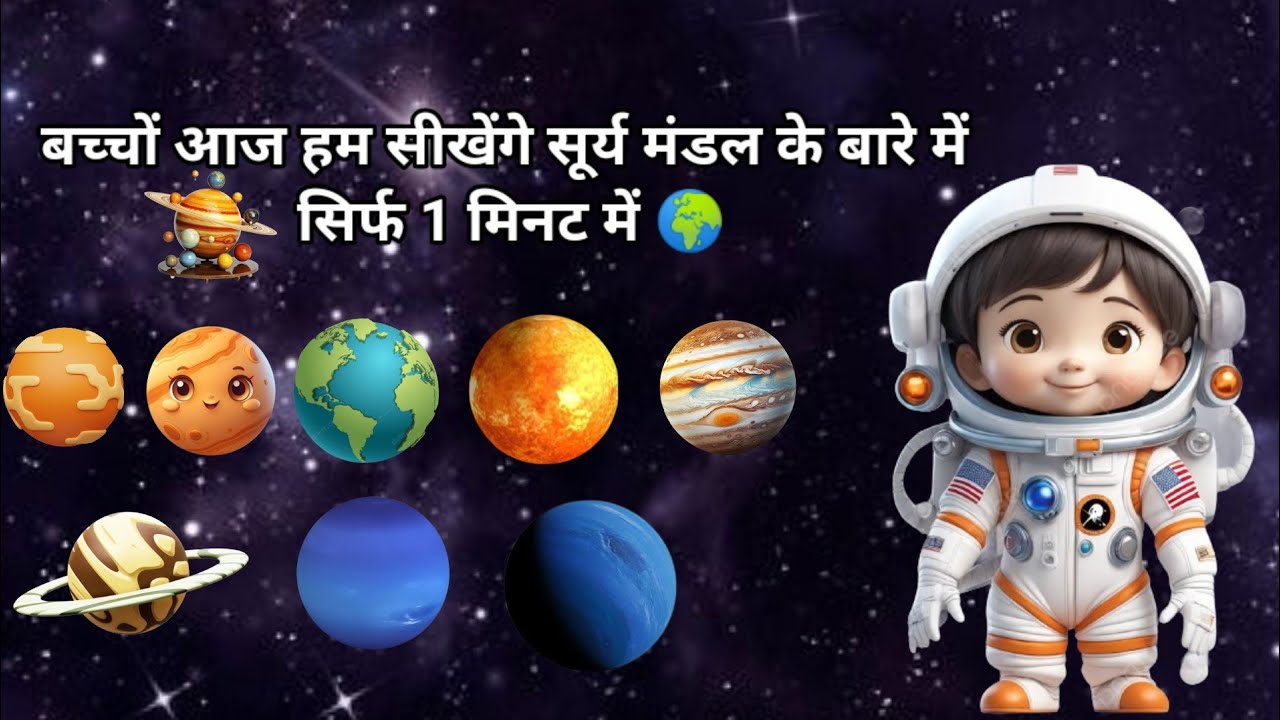 Surya mandal plantest name solar systemkids by Annu - YouTube