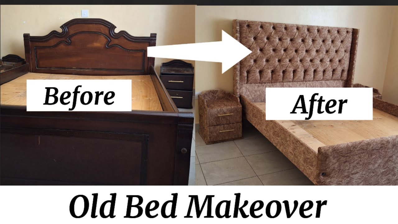 Before And After Old Bed Transformation DIY - YouTube