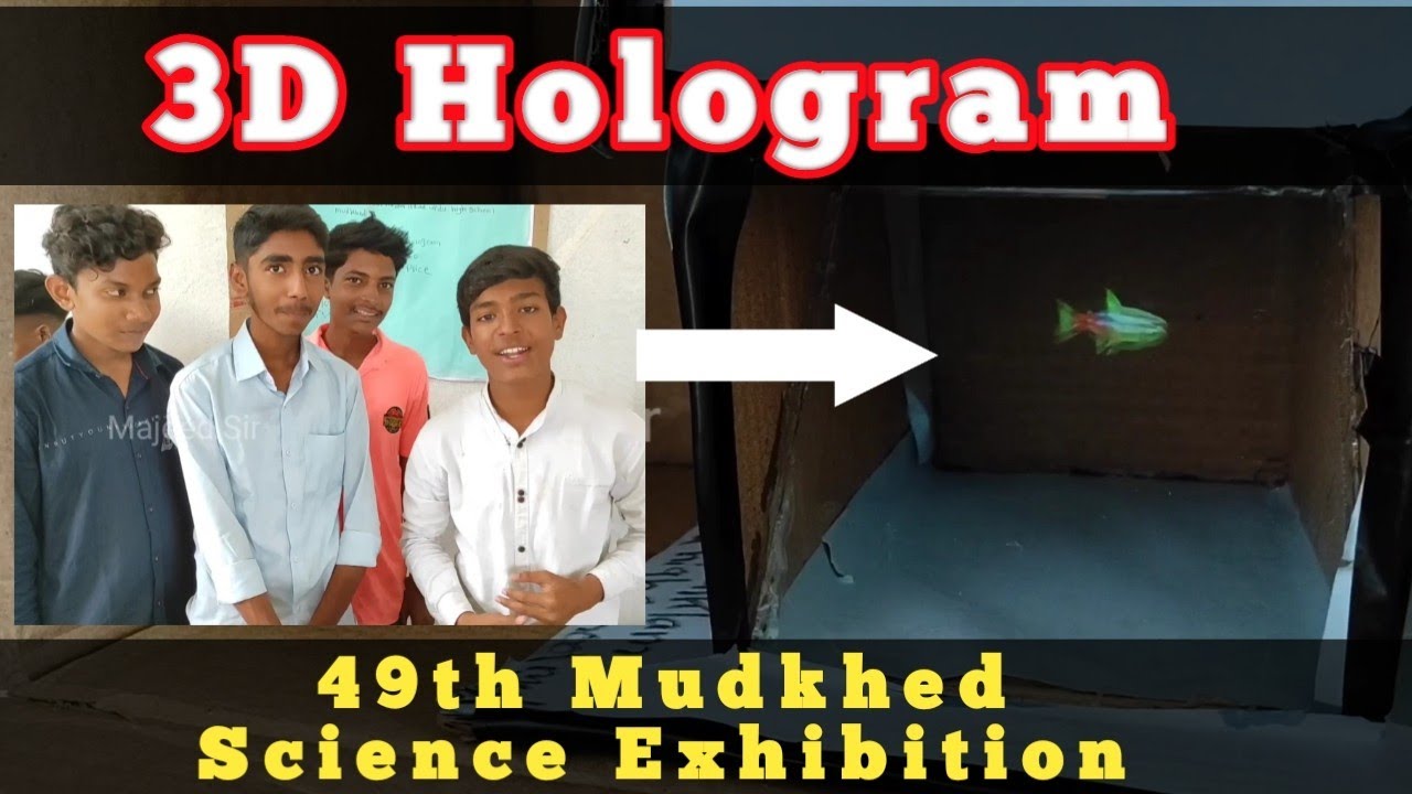 3d Hologram | 49th Science Exhibition Project At Mudkhed - YouTube