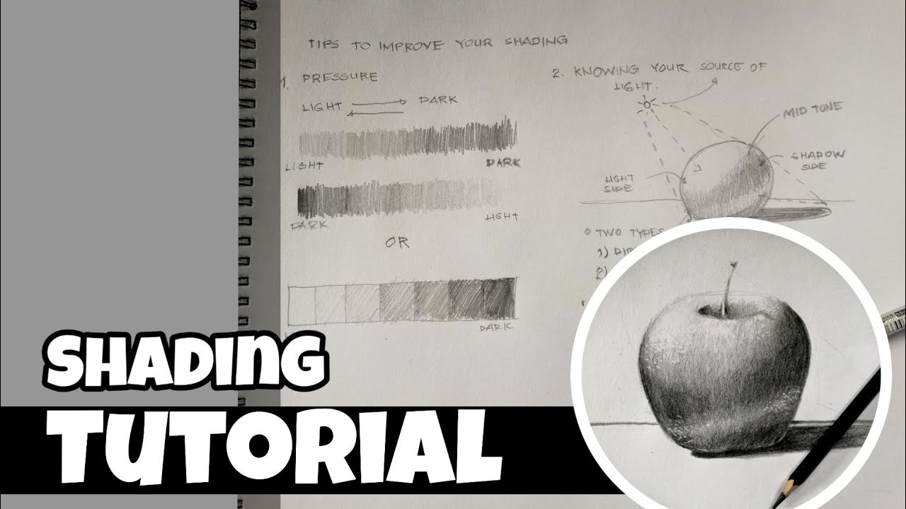 How to shade using pencil | For beginners |Tutorial - YouTube