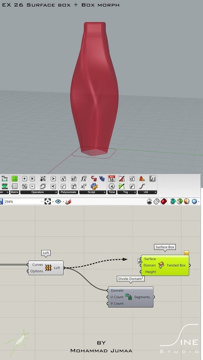 Grasshopper - EX 26 - Surface box + Box morph - YouTube
