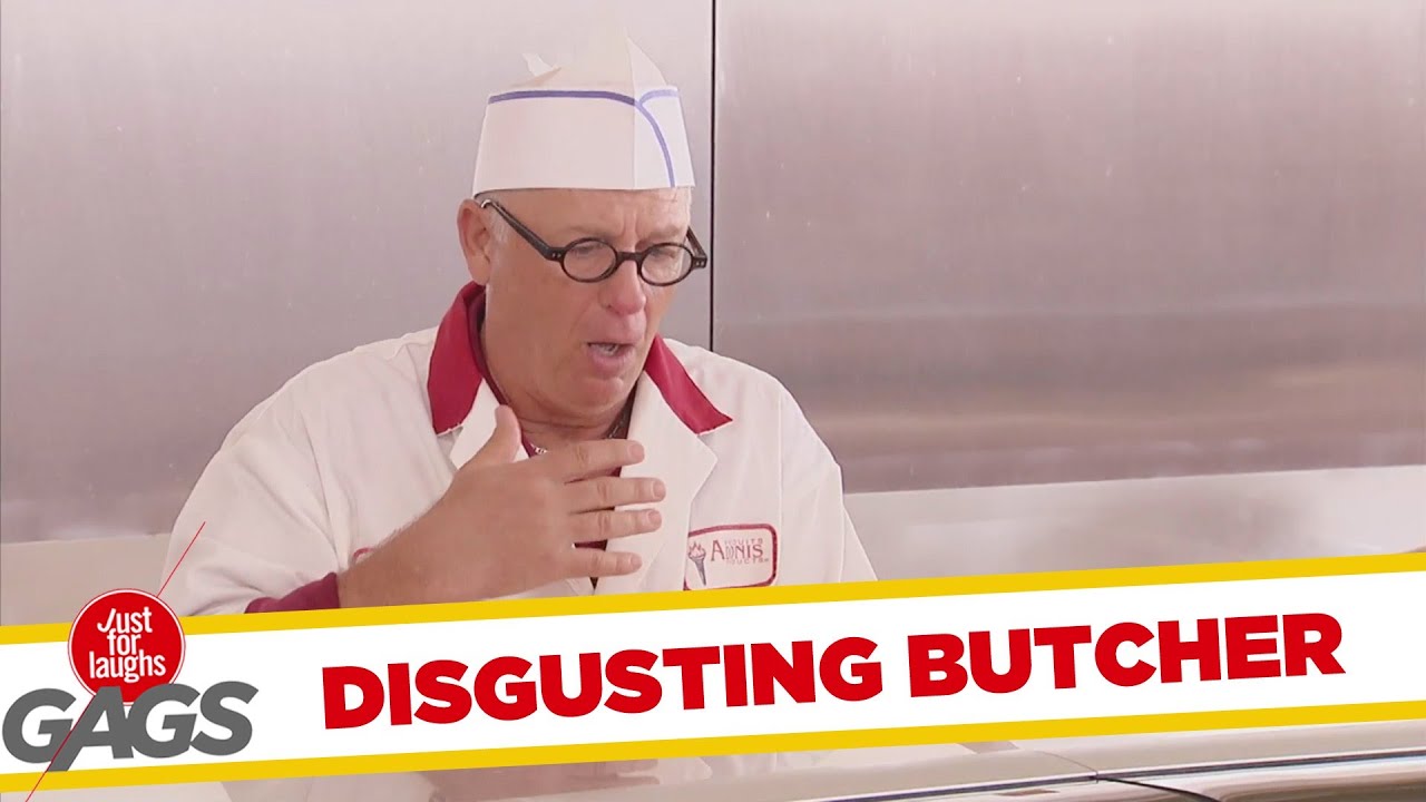 Filthy Disgusting Butcher - Guaranteed to make you sick! - YouTube