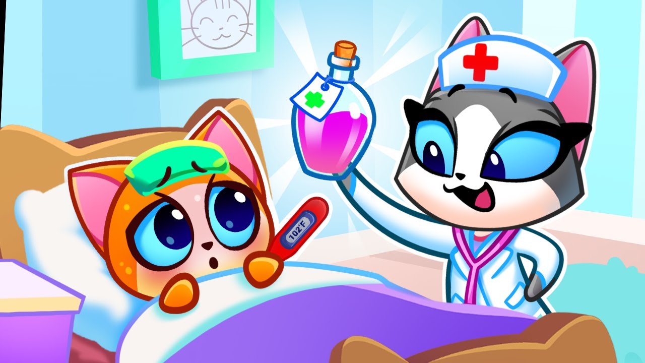 Feel Sick 🤒🤧 Take Care of Baby 👶 Time for a Shot 🤧 Stories for Kids by ...