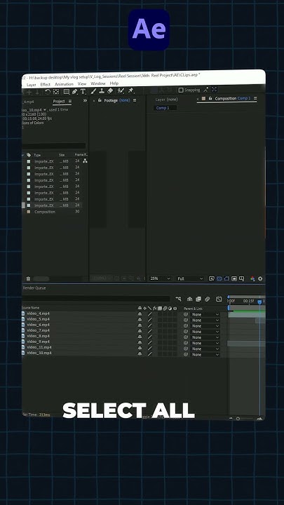 90% after Effect user does not know this trick This editing shortcut will save you hours in AE ...