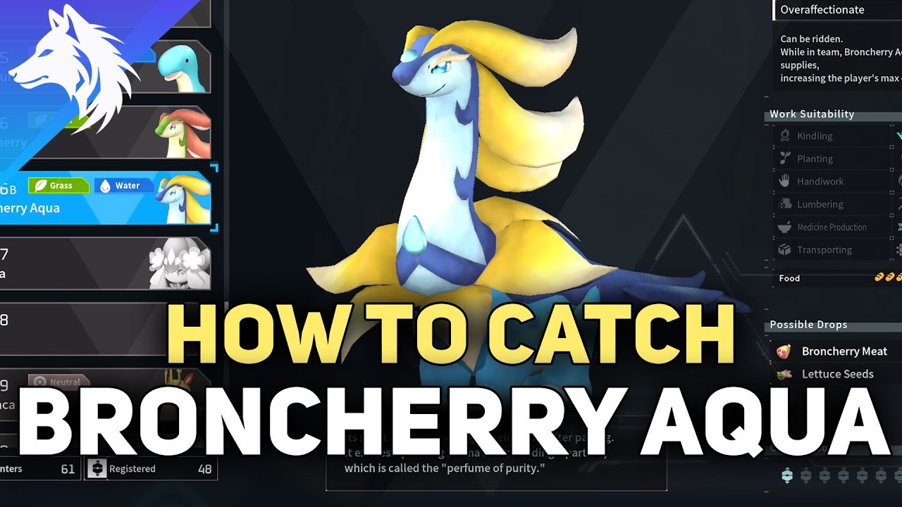 Where To Catch Broncherry Aqua (Location, Stats & Habitat) Palworld ...